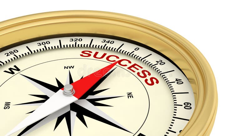 Success Successful Succeed Compass Stock Photo - Image of guide ...