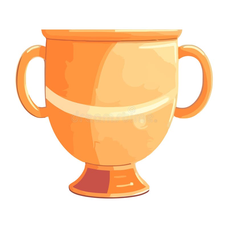 Success Symbolized by Shiny Trophy Stock Vector - Illustration of ...