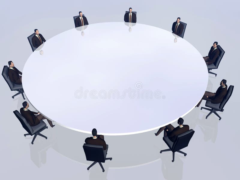 The Success Team in Global Conference. Stock Illustration ...