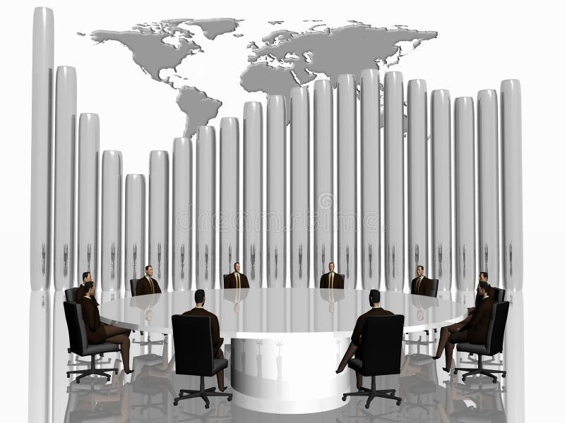 The Success Team in Global Conference. Stock Illustration ...