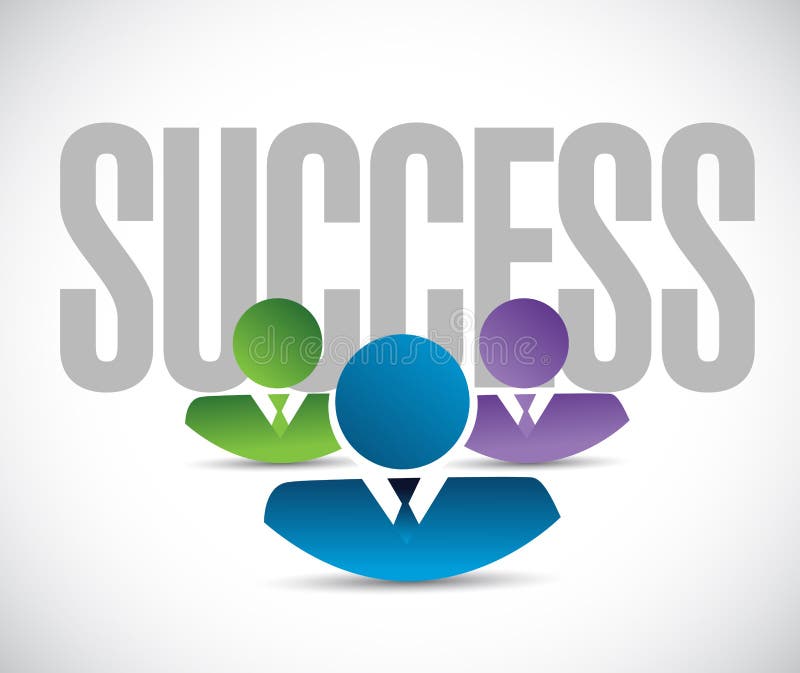 Success Team Sign Illustration Design Graphic Stock Illustration ...