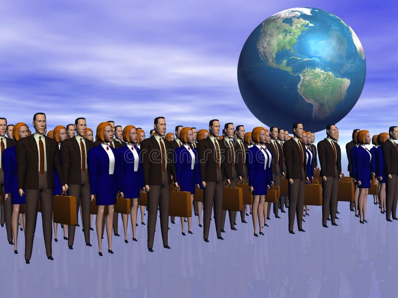 The Success Team for World Wide Business. Stock Illustration ...