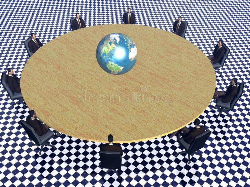 The Success Team in Global Conference. Stock Illustration ...