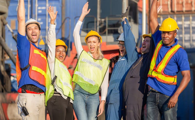 Success and Teamwork Concept, Happy Business Team Group Making High ...