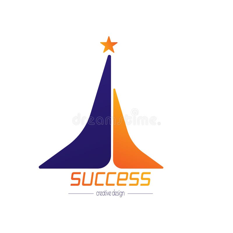 Success. Template of a Logo, Sticker, Brand or Label for a Creative ...