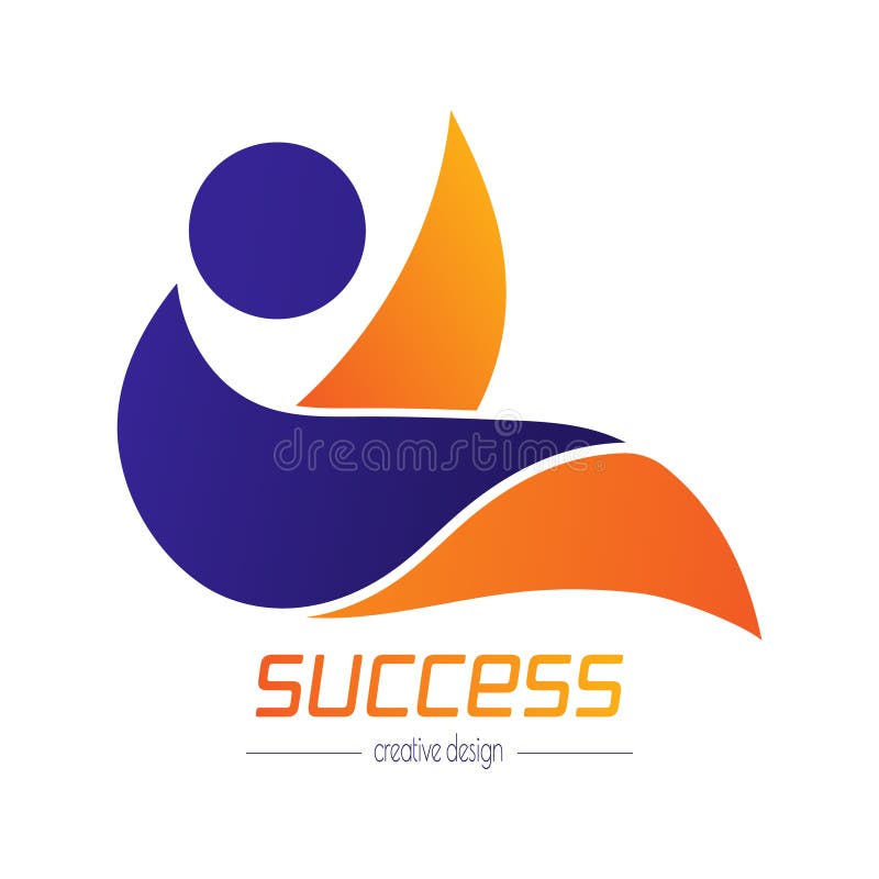 Success. Template of a Logo, Sticker, Brand or Label for a Creative ...