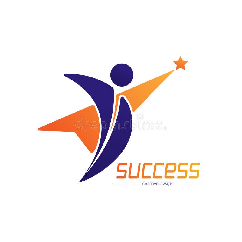 Success. Template of a Logo, Sticker, Brand or Label for a Creative ...