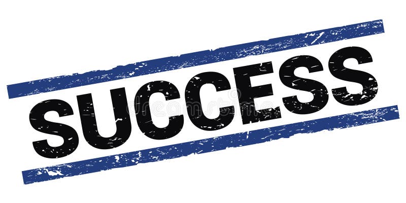 SUCCESS Text Written on Green Grungy Round Stamp Stock Illustration ...