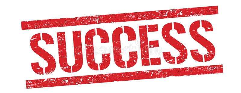 SUCCESS Text on Red Vintage Lines Stamp Stock Illustration ...