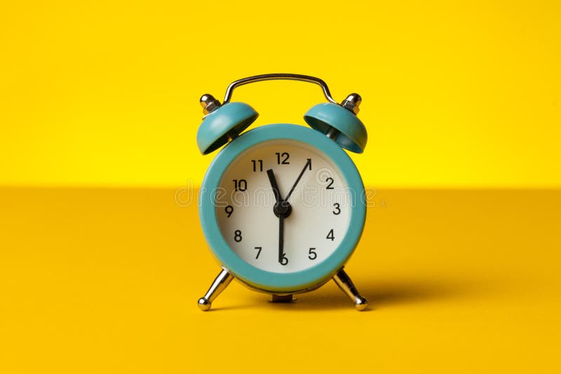 Patience Concept, Waiting Time. Yellow Background Stock Image - Image ...