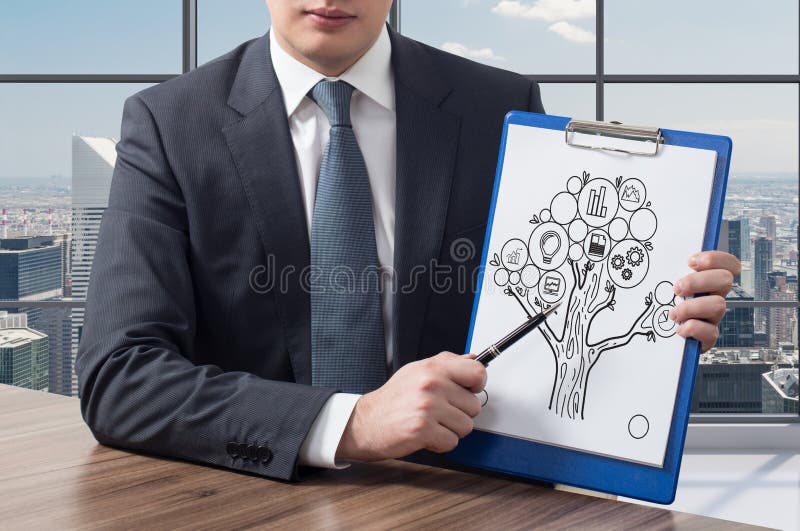 Success tree stock image. Image of organization, page - 49916559