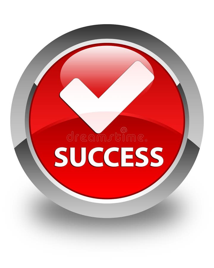 Success (validate Icon) Glossy Red Round Button Stock Illustration ... Success (validate Icon) Glossy Red Round Button Stock Illustration ...