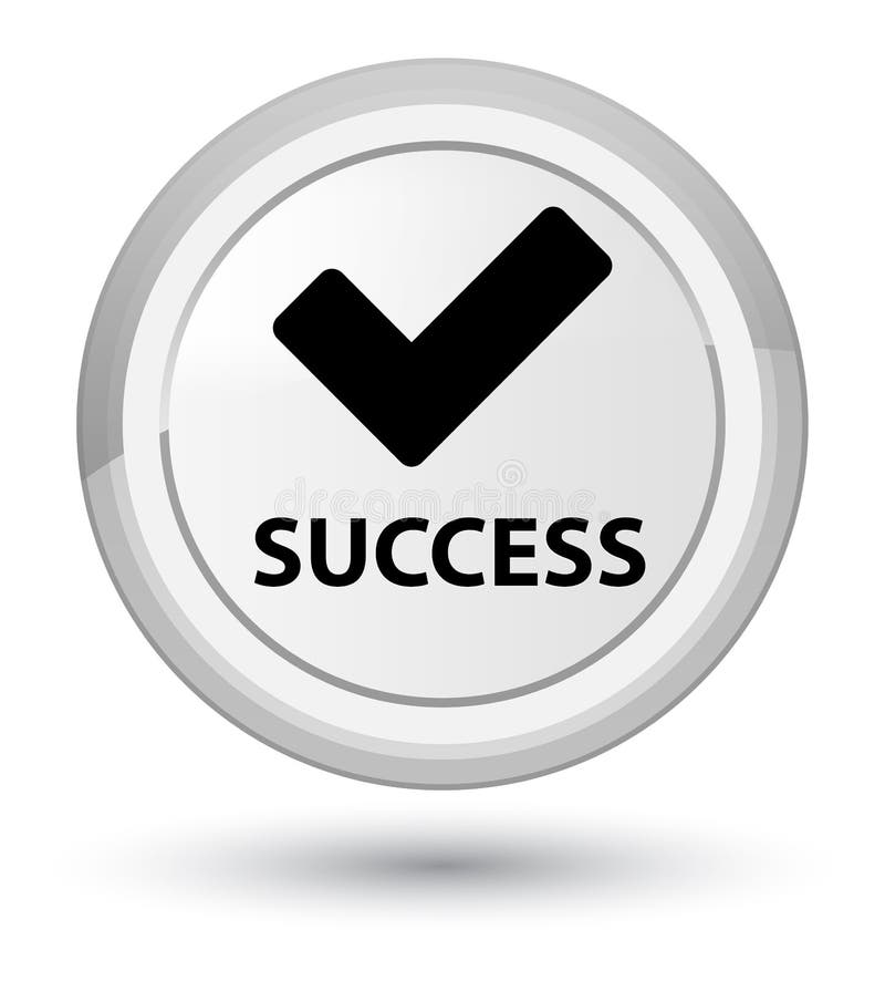 Success (validate Icon) Prime White Round Button Stock Illustration ...