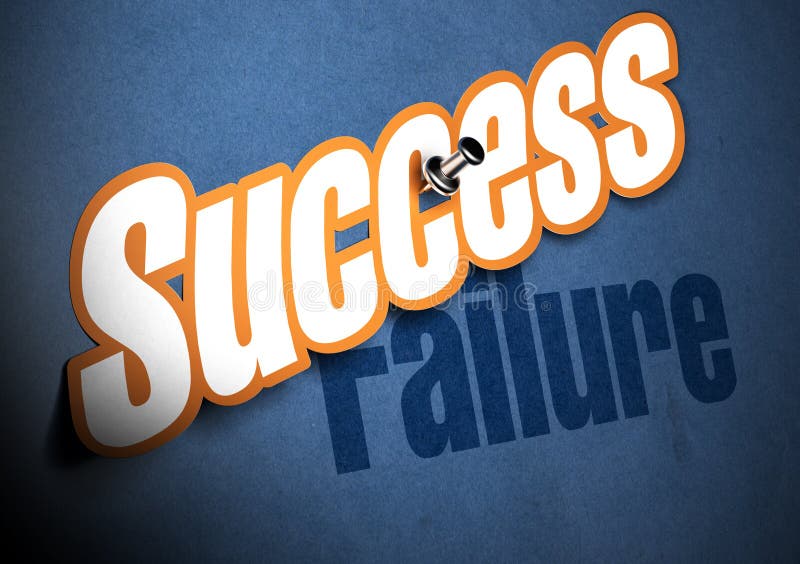 Success vs. Failure stock vector. Illustration of sign - 10151971