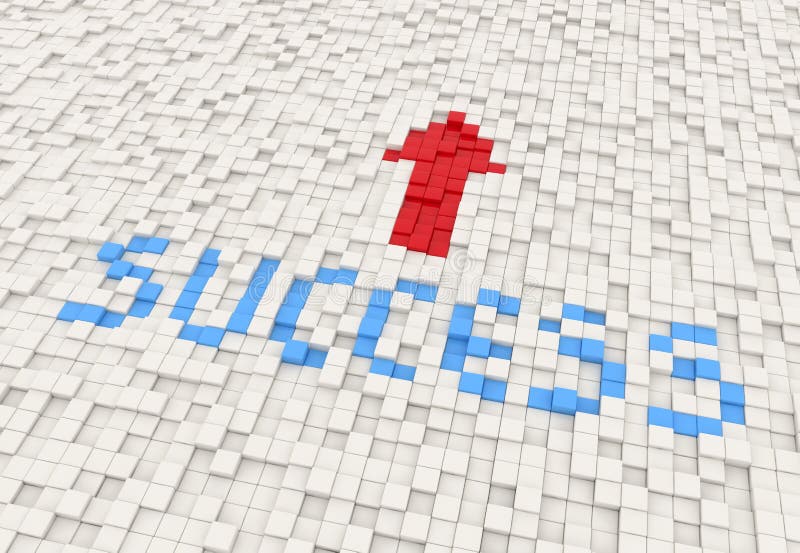 Success way stock illustration. Illustration of business - 41239910