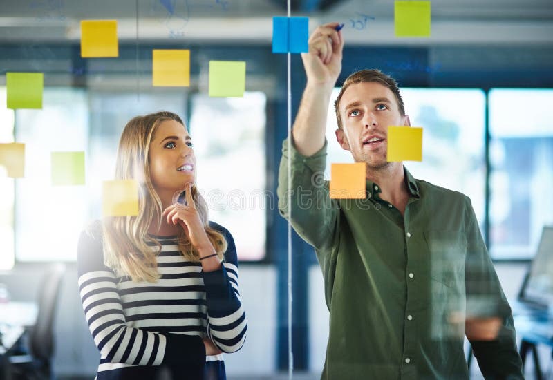 Success is a Well Crafted Plan. Colleagues Having a Brainstorming ...