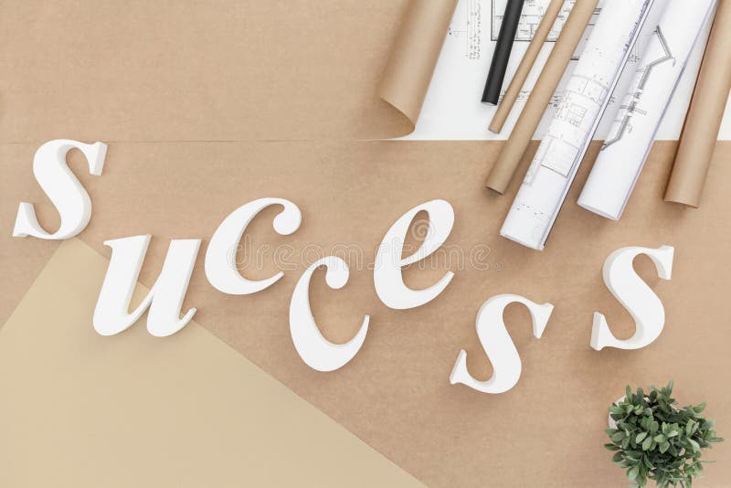 Success - white letters stock photo. Image of project - 57626718