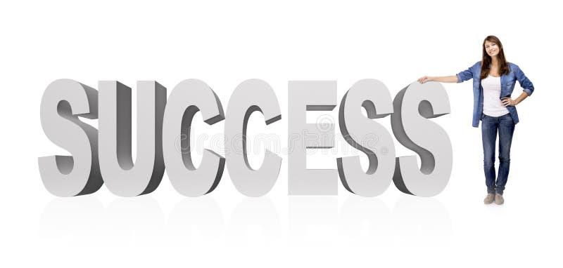 Success woman stock photo. Image of people, satisfied - 37348138