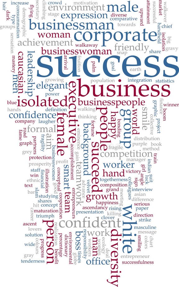 Success word cloud stock illustration. Illustration of wordcloud - 9842587