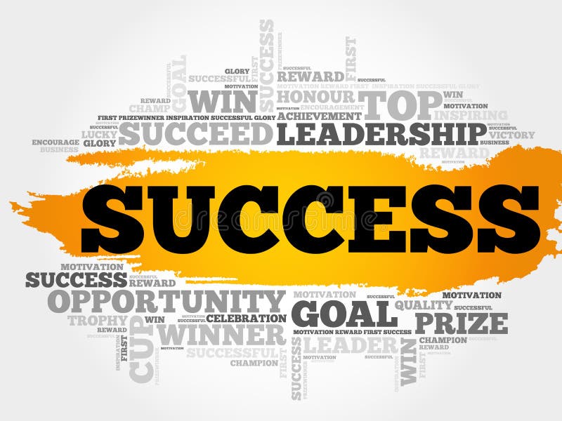 Success word cloud stock illustration. Illustration of achieve - 116314557