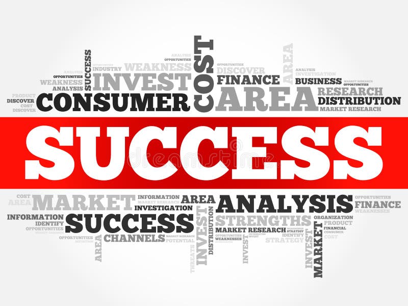 Success word cloud stock illustration. Illustration of competition ...