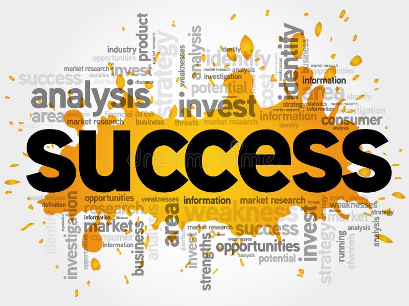 Success word cloud stock illustration. Illustration of opportunity ...