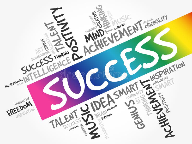 Success word cloud concept stock illustration. Illustration of develop ...