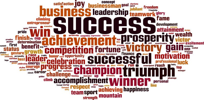 Success word cloud stock vector. Illustration of word - 149634223