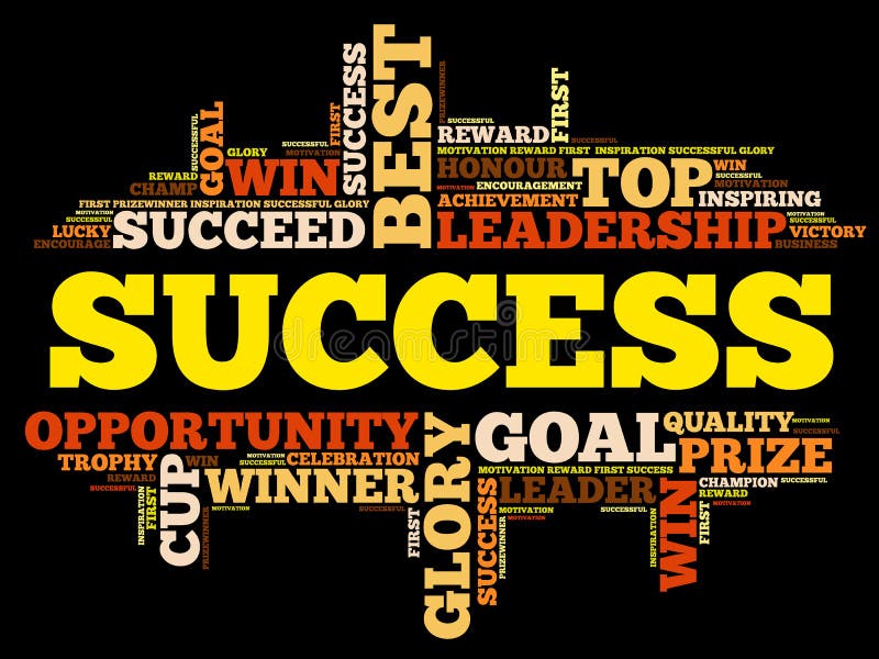 Success word cloud stock illustration. Illustration of completion ...