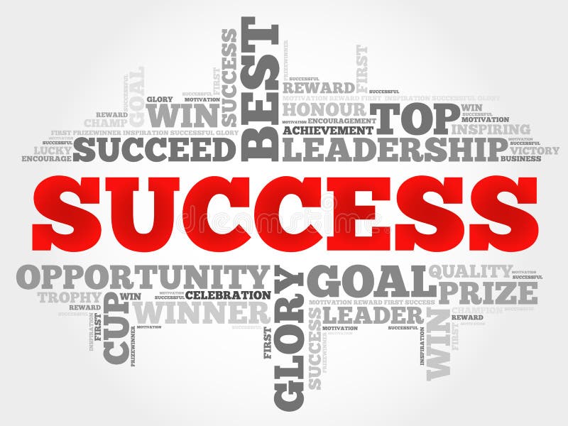 Success word cloud stock photo. Image of time, cloud - 205330702