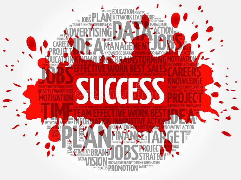Success word cloud stock illustration. Illustration of communicate ...