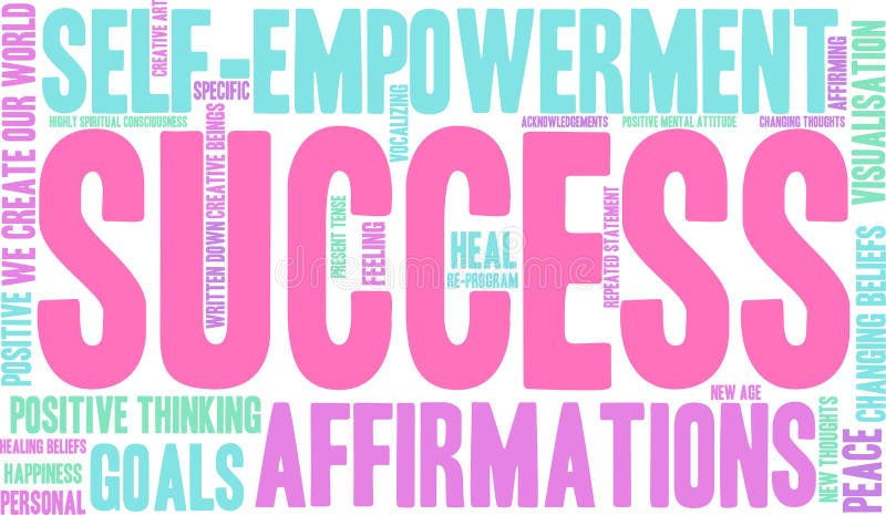 Success Word Cloud stock vector. Illustration of happiness - 103079638