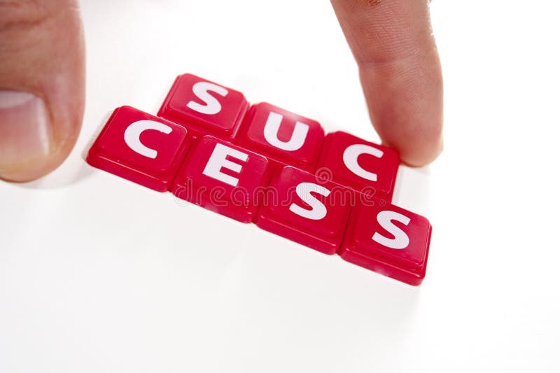 Success Word Isolated on White Background Stock Photo - Image of figure ...