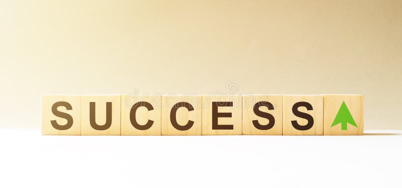 Success Word Made with Wooden Blocks, Concept Stock Photo - Image of ...
