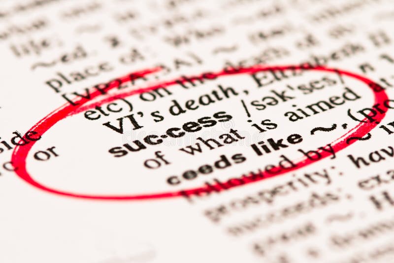 Success word marked on red stock image. Image of macro - 24751689