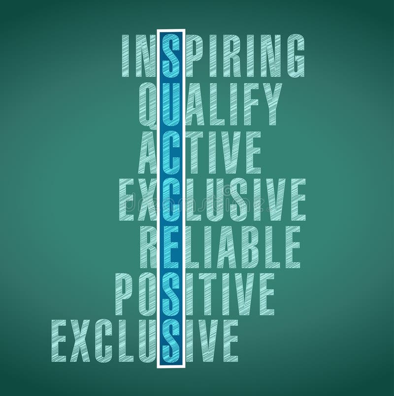 Success Words Illustration Design Stock Illustration - Illustration of ...