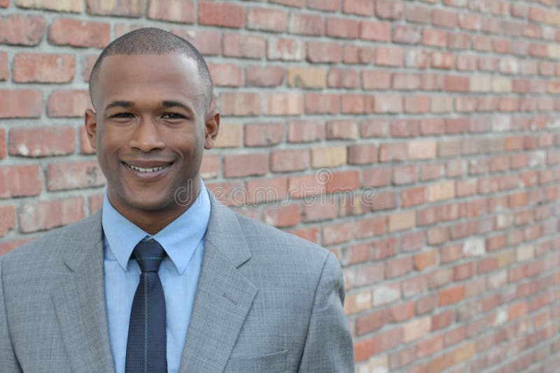 Successful African American Businessman Smiling Stock Image - Image of ...