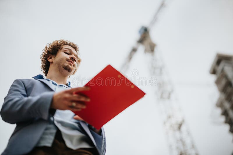 Successful Architects Discussing Project Details at Construction Site ...