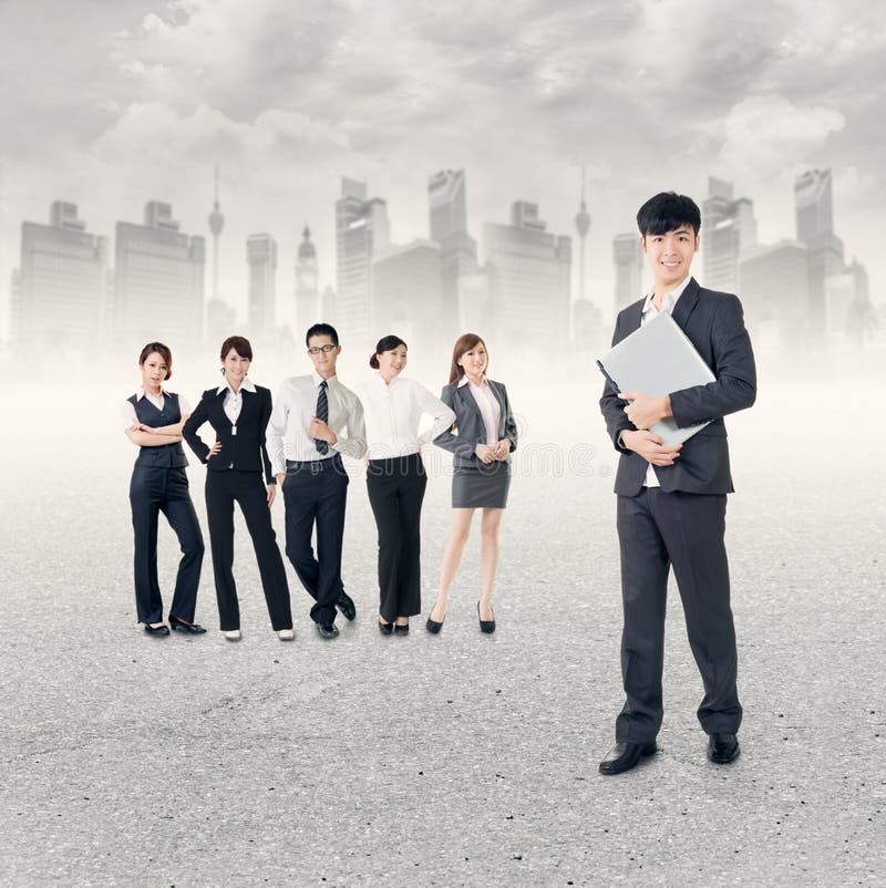 Successful Asian Business Team Stock Photo - Image of crowd, china ...