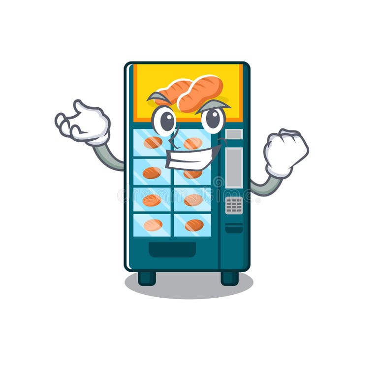 Successful Bakery Vending Machine in Character Shape Stock Vector ...