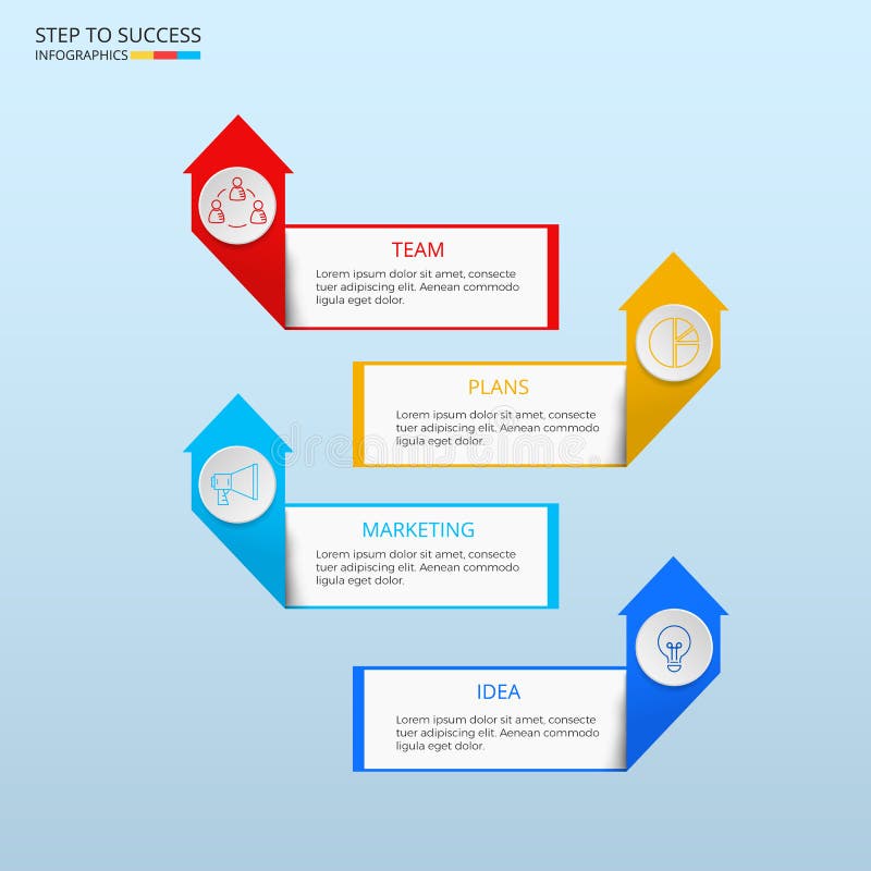 Successful Business Concept Infographic Template. Infographics with ...