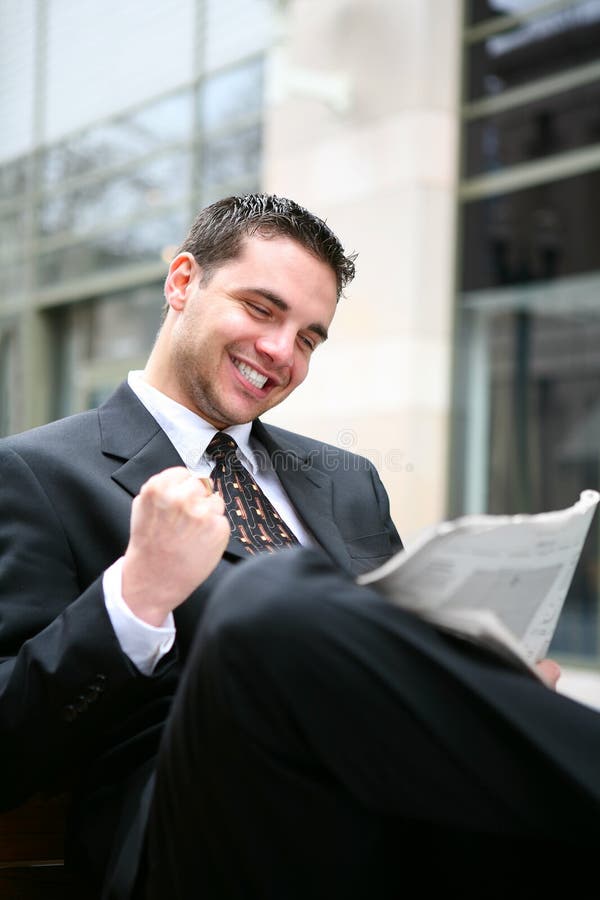 Successful Business Man stock photo. Image of male, celebration - 13217970