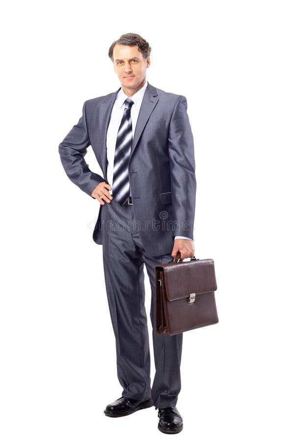 Successful business man stock photo. Image of full, camera - 19141458