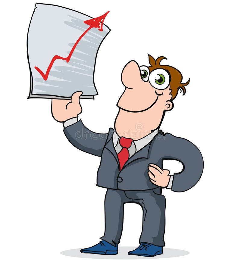 Caricature of a Successful Businessman Stock Illustration ...