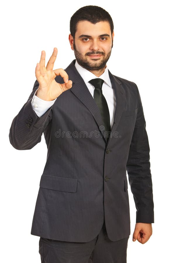 Businessman symbol OK stock image. Image of background - 4476925