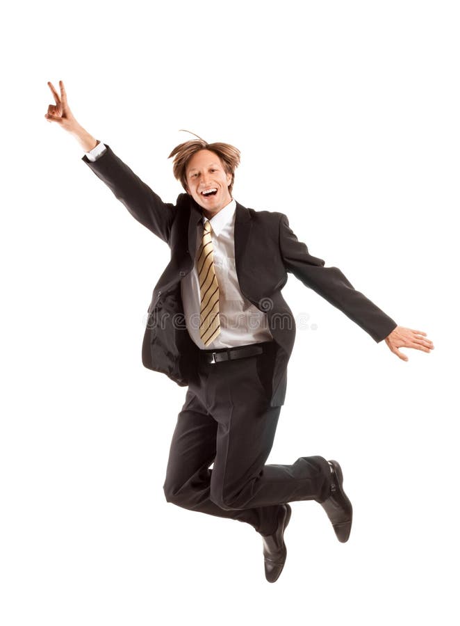 Businessman jump stock image. Image of leap, business - 9103507