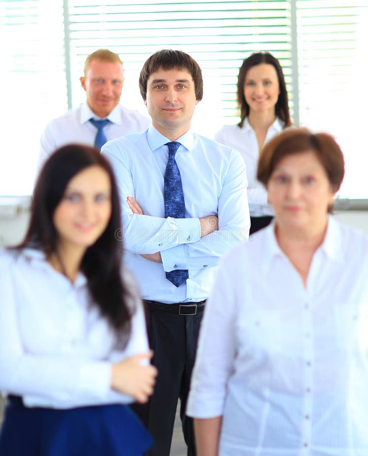 Successful Business Man Standing Stock Image - Image of hands ...