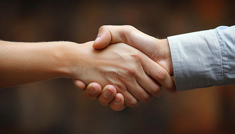 Successful Business Partners Shaking Hands in Agreement, Teamwork ...
