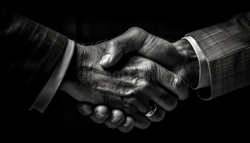 Successful Business Partnership Formed through Handshake Agreement ... Successful Business Partnership Formed through Handshake Agreement ...
