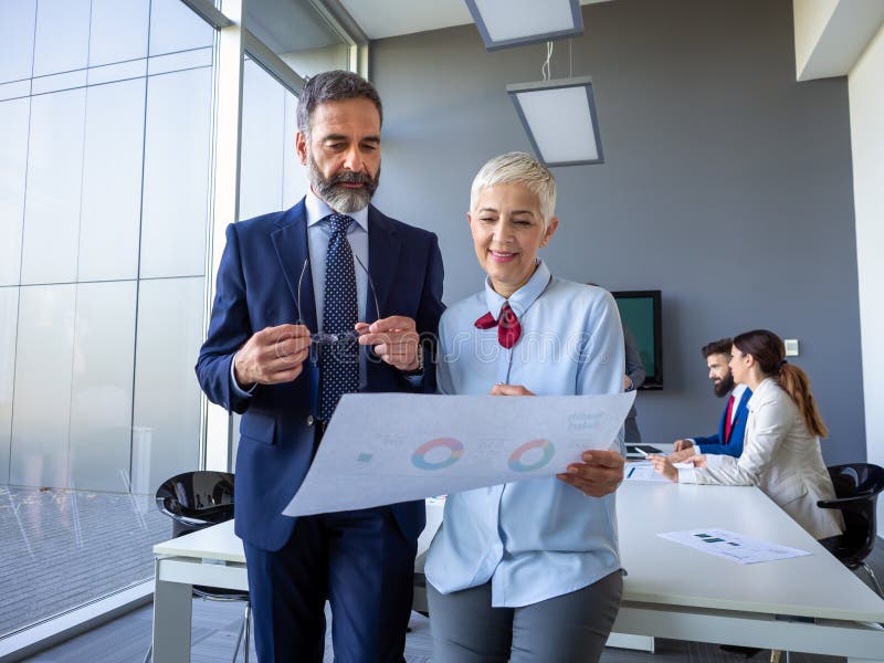 Successful Business People Working at the Office. Stock Photo - Image ...